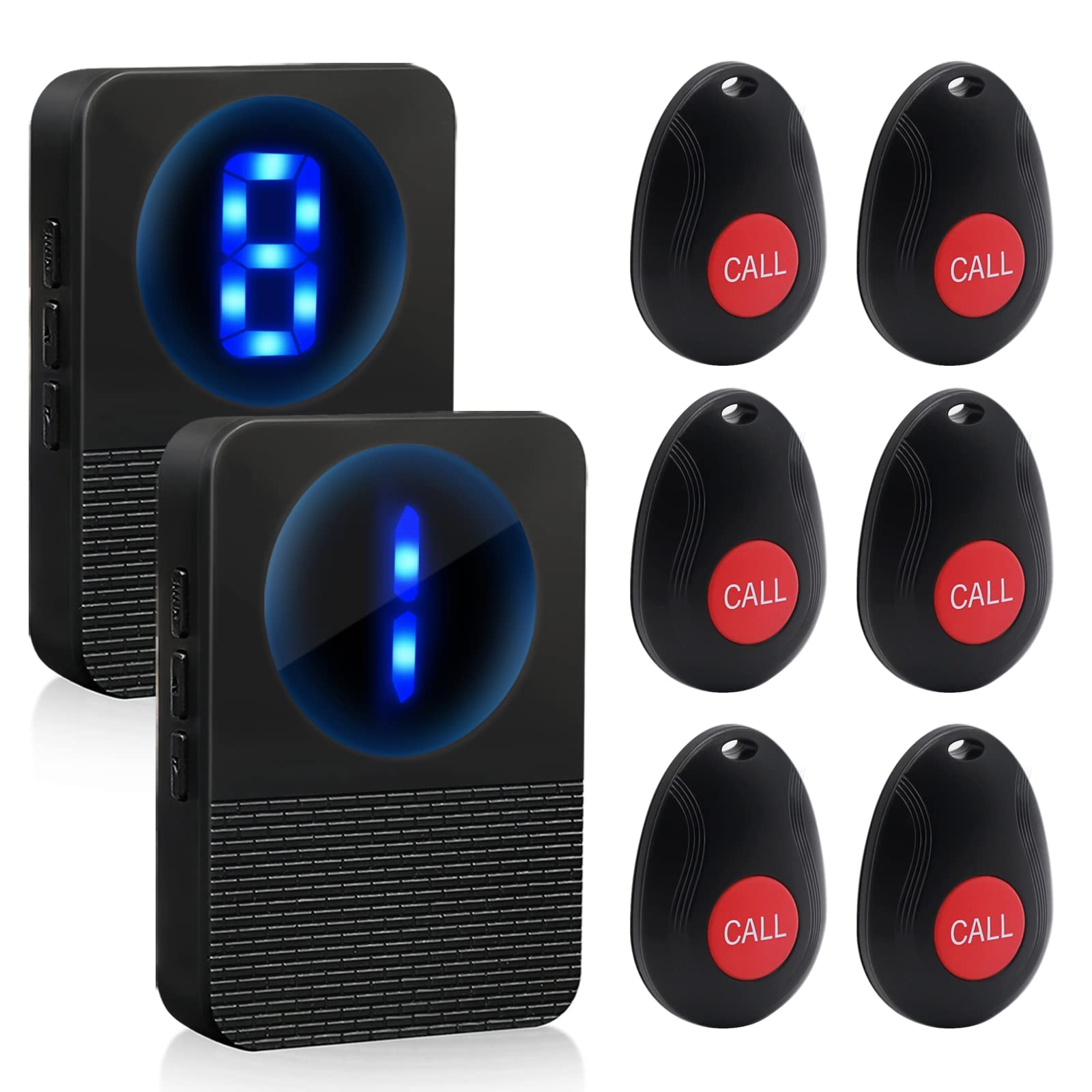 Daytech Home Elderly Wireless Caregiver Pager LED Nurse Alert System ...